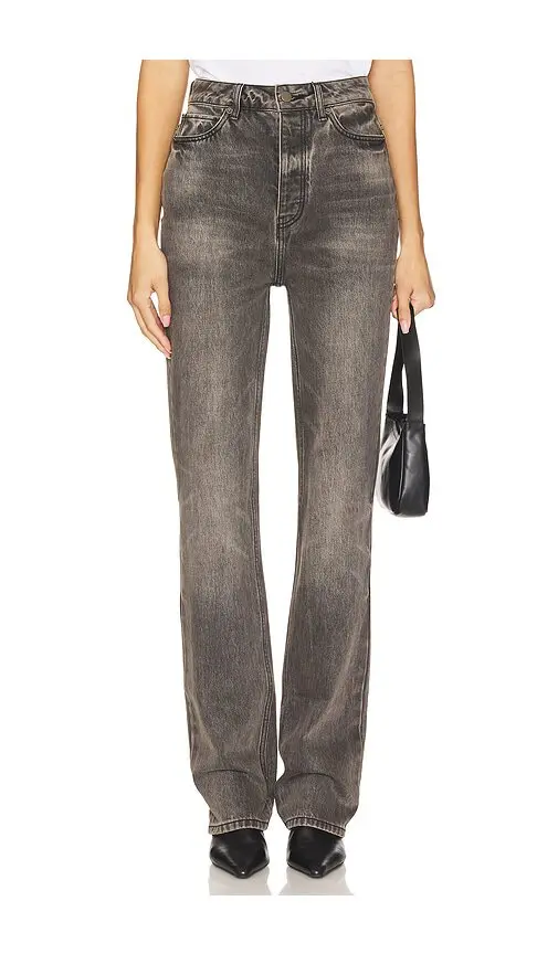 Fear Of God High-waisted Fitted Leg Jeans - Black