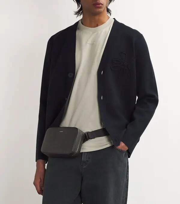 Sandro Small Recycled Leather Cross-body Bag - Black
