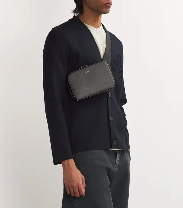 Sandro Small Recycled Leather Cross-body Bag - Black