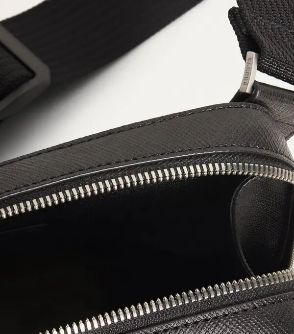 Sandro Small Recycled Leather Cross-body Bag - Black