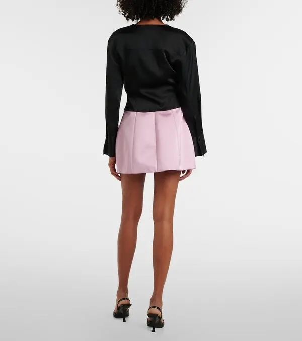 Blumarine Draped Satin Top