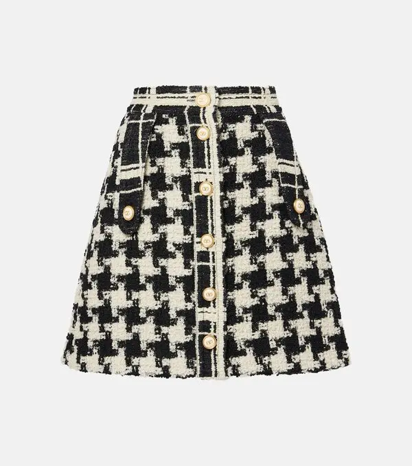 Valentino Garavani Wool-blend Tweed Miniskirt - Multicoloured
