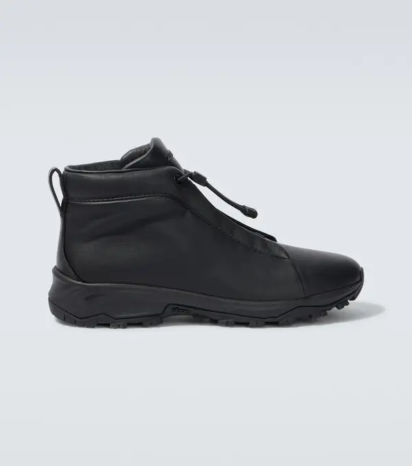 Zegna Triple Stitch Vetta Leather Sneakers
