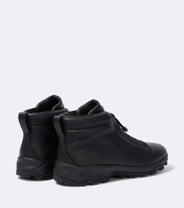Zegna Triple Stitch Vetta Leather Sneakers