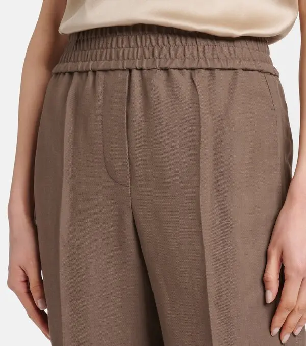 Brunello Cucinelli Mid-rise Straight-leg Trousers - Brown