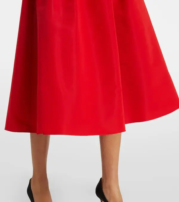 Carolina Herrera Silk Midi Dress