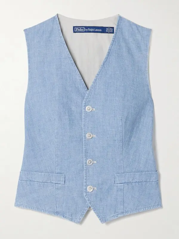 Polo Ralph Lauren Pauline Cotton-chambray Vest