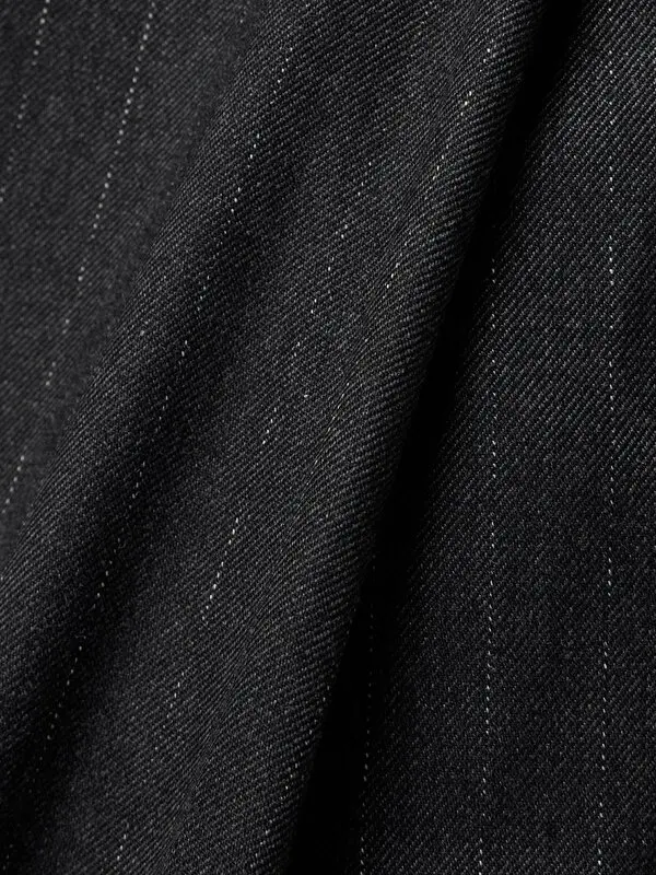 Christopher Esber Pleated Pinstriped Twill Straight-leg Trousers