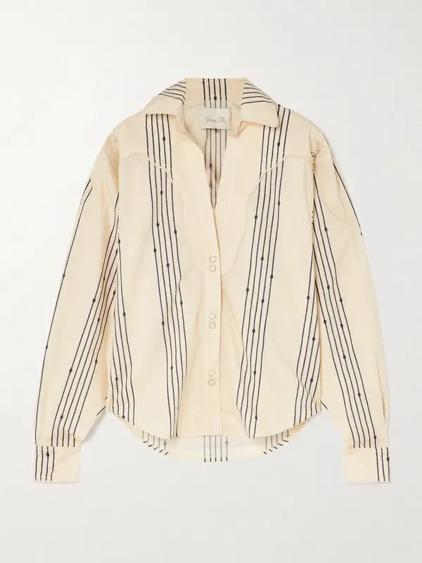 Johanna Ortiz Cabos Sueltos Printed Cotton-poplin Shirt - Neutrals