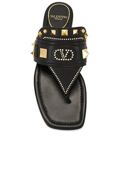 Valentino Garavani Plaster Caster Thong Sandal - Nero