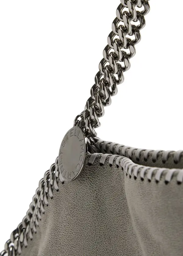 Stella McCartney Falabella Metallic Faux Leather Tote - Grey