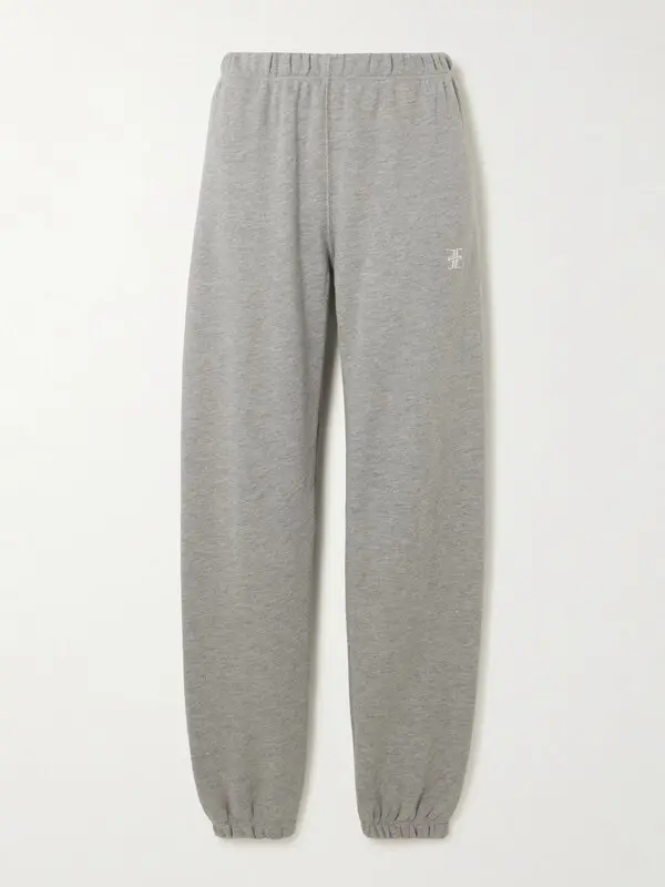 Eterne Cotton And Modal-blend Jersey Track Pants - Gray