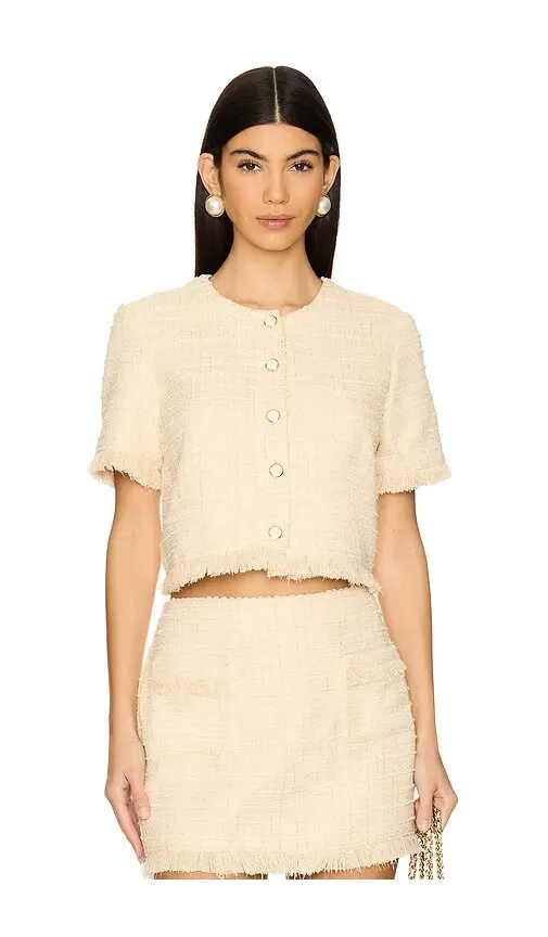 Amanda Uprichard Andrea Tweed Top
