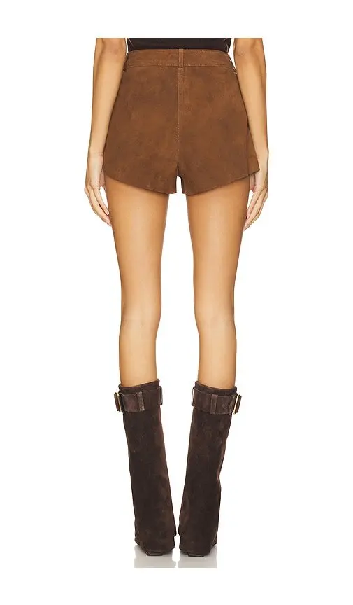 ZUT X Revolve Waistband Shorts - Brown