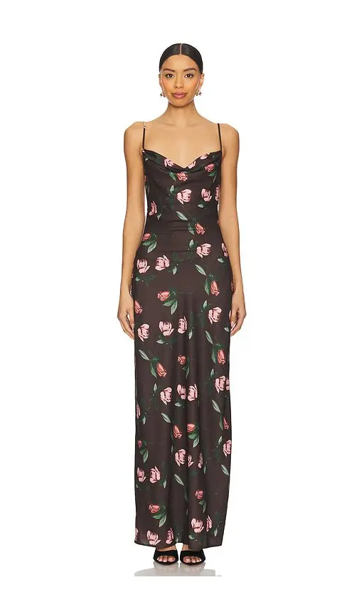 MORE TO COME Désirée Maxi Dress - Brown