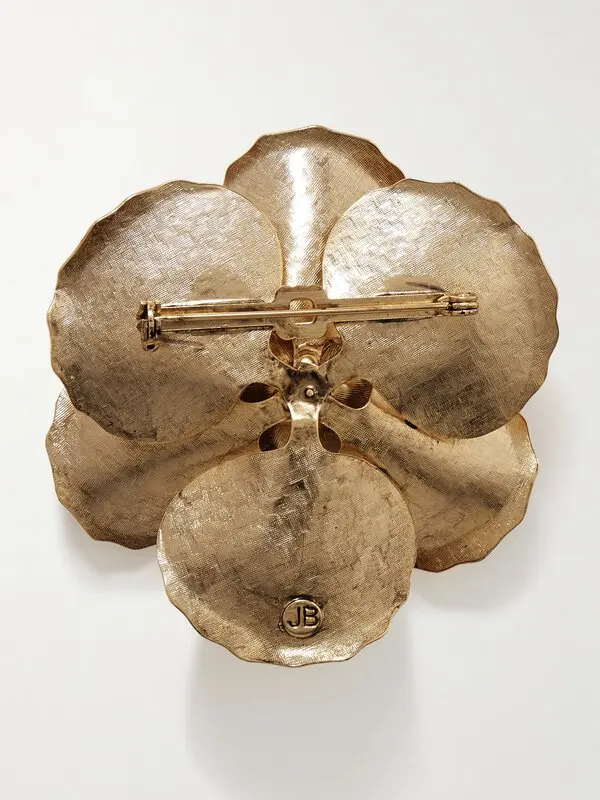 JENNIFER BEHR Plated Gladiolus Brooch