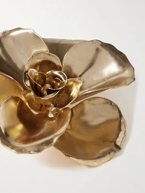 JENNIFER BEHR Plated Gladiolus Brooch