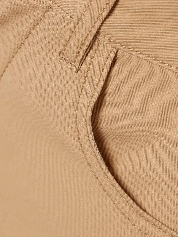 Maria Mcmanus Organic Cotton-twill Wide-leg Trousers - Brown