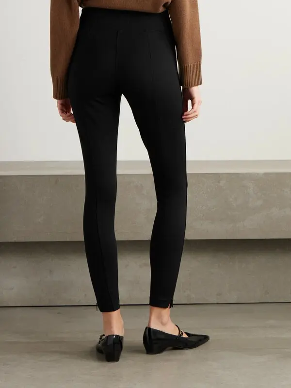 Spanx Spanxsupersmooth™ Perfectfit Zip-embellished Stretch-ponte Leggings