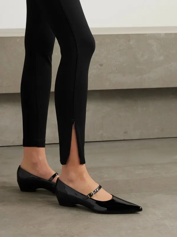 Spanx Spanxsupersmooth™ Perfectfit Zip-embellished Stretch-ponte Leggings