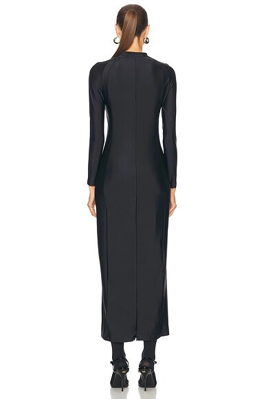 Alexander Wang Rashguard Long Sleeve Midi Dress