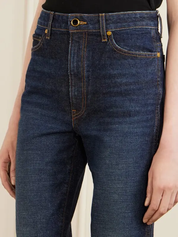 Khaite Abigail High-rise Straight-leg Jeans