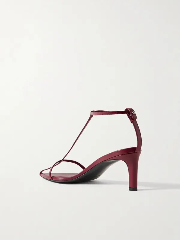 JIL SANDER Leather Sandals - Red