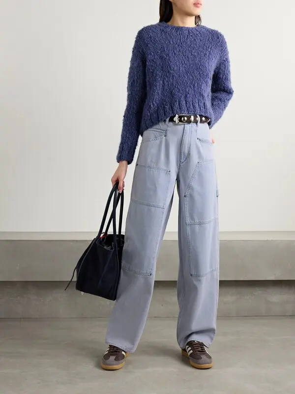 MARANT ETOILE Ophra High-rise Straight-leg Cargo Jeans