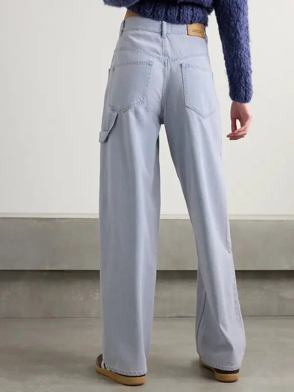 MARANT ETOILE Ophra High-rise Straight-leg Cargo Jeans