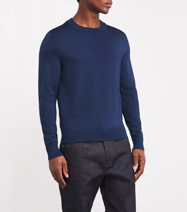 Sandro Fine Knit Crewneck Sweatshirt