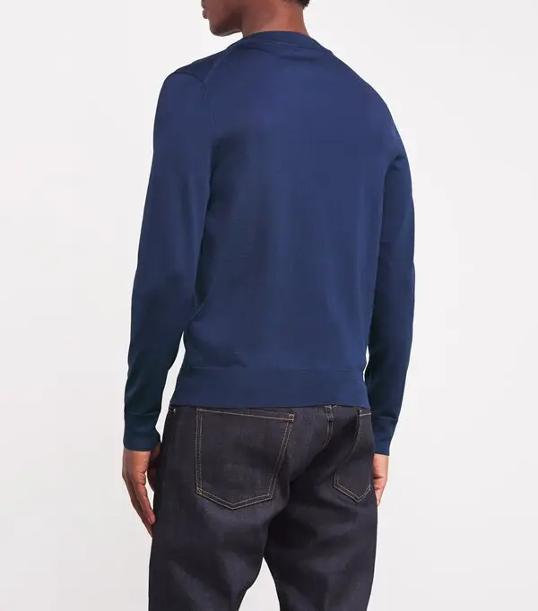 Sandro Fine Knit Crewneck Sweatshirt