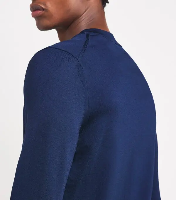 Sandro Fine Knit Crewneck Sweatshirt