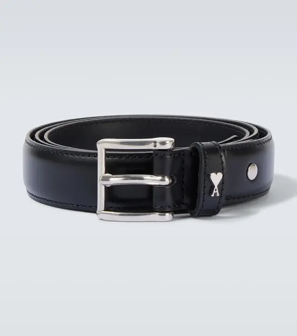 AMI Paris Leather Belt