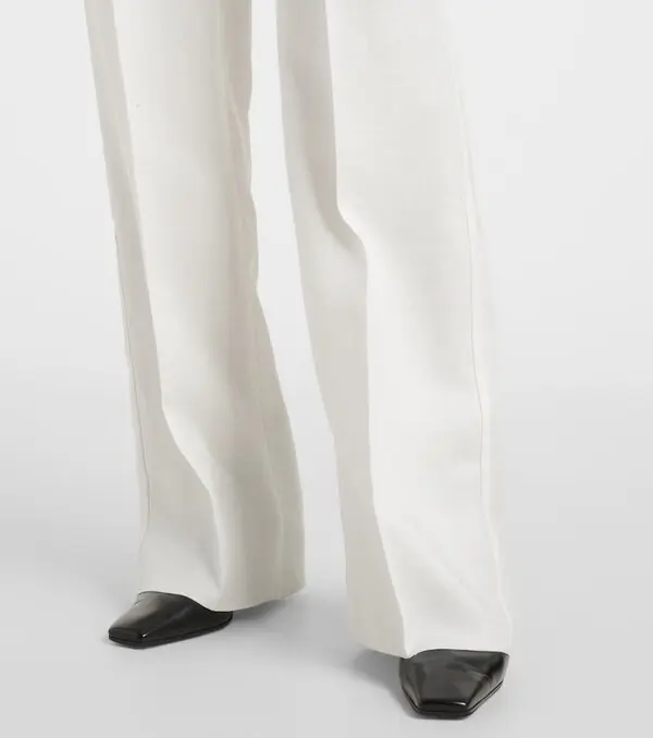 Max Mara Aversa High-rise Linen Wide-leg Pants