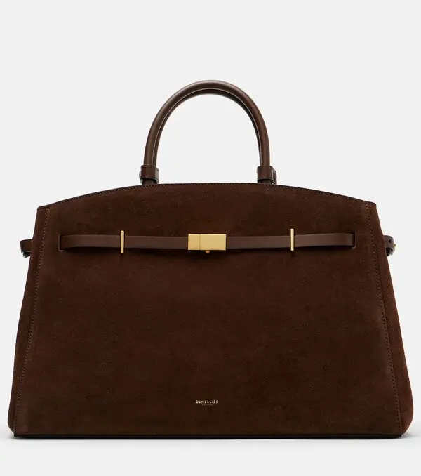 DEMELLIER Hudson Suede Tote Bag - Brown