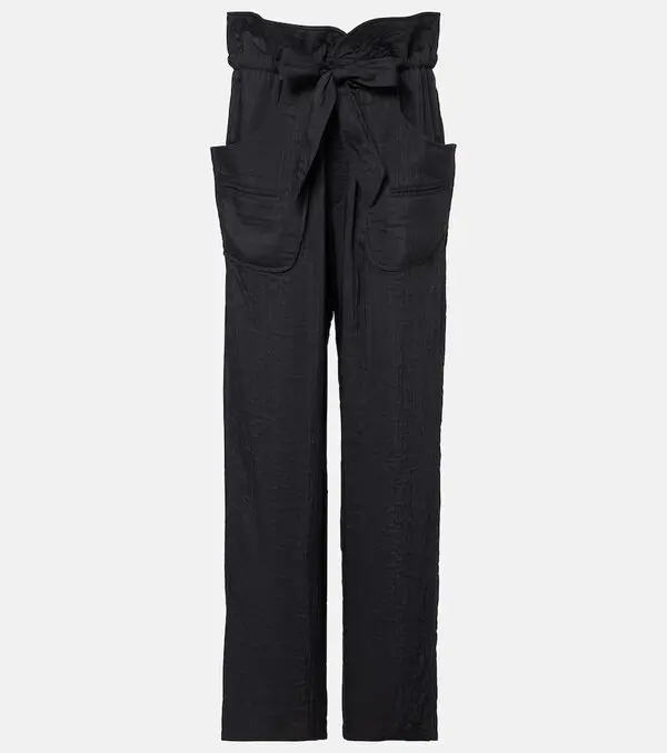 MARANT ETOILE Serida Straight Leg Trousers - Black