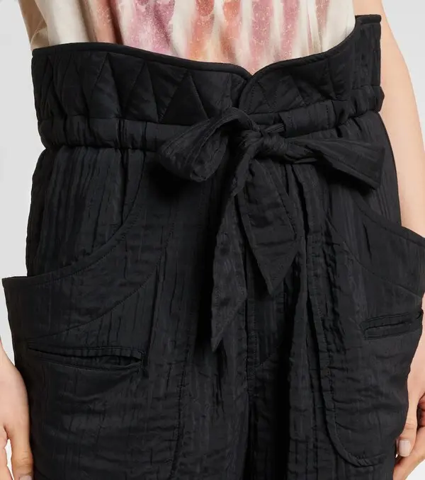 MARANT ETOILE Serida Straight Leg Trousers - Black