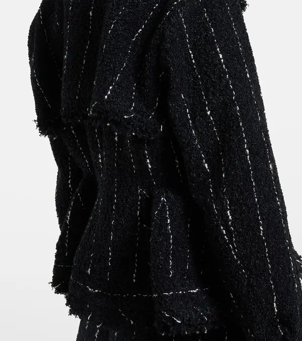 Sacai Striped Tweed Jacket
