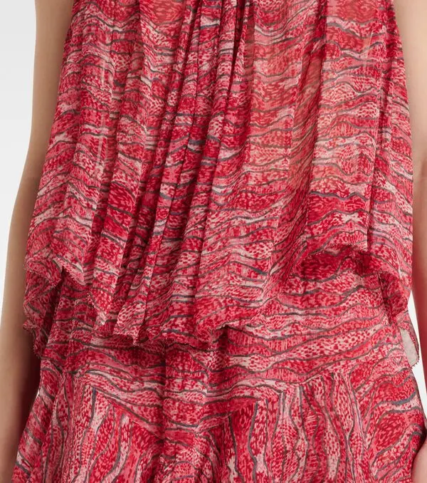 MARANT ETOILE Isabel Akila Printed Halter Neck Top
