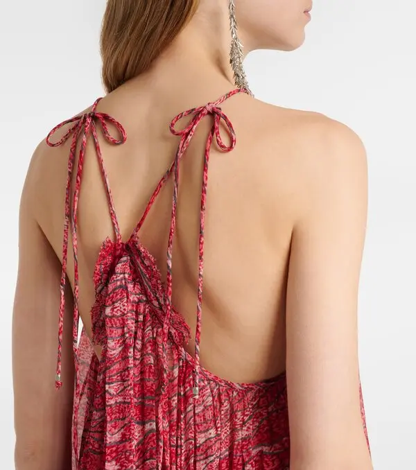 MARANT ETOILE Isabel Akila Printed Halter Neck Top