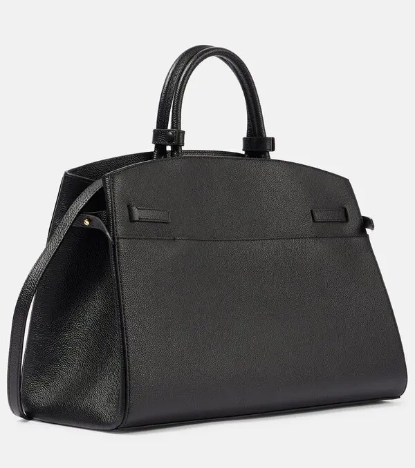 DEMELLIER Hudson Small Leather Tote Bag - Black