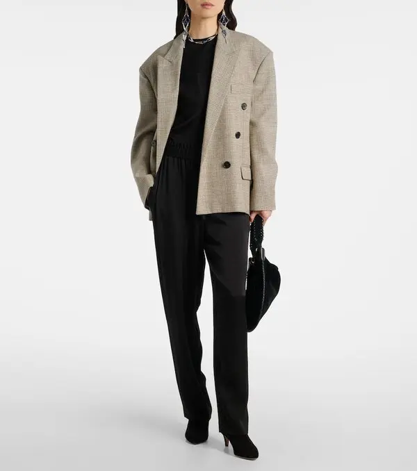 Isabel Marant Étoile Kendry Satin Wide-leg Trousers