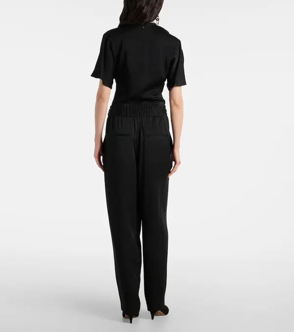 Isabel Marant Étoile Kendry Satin Wide-leg Trousers