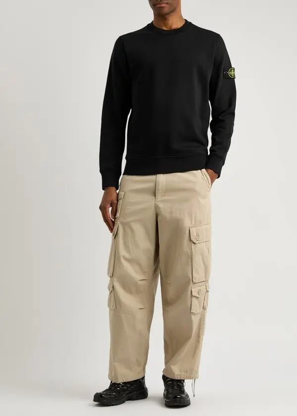 Stone Island Logo Cotton Sweatshirt