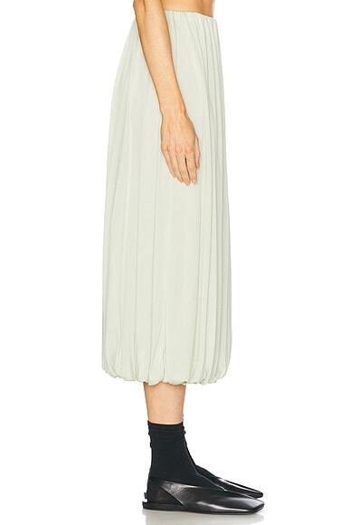 JIL SANDER Silk Bubble Hem Skirt