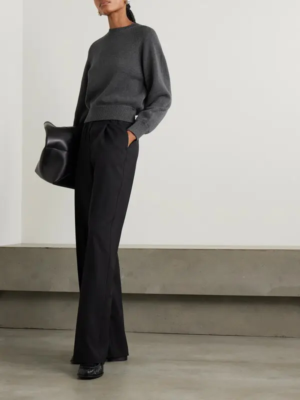 HIGH SPORT Lara Cotton Sweater - Gray