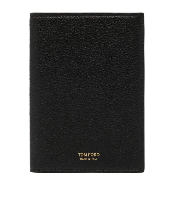 TOM FORD Leather T-line Passport Holder
