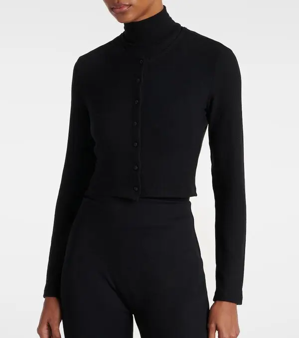 LESET Lauren Cropped Cardigan In Ivory Glow