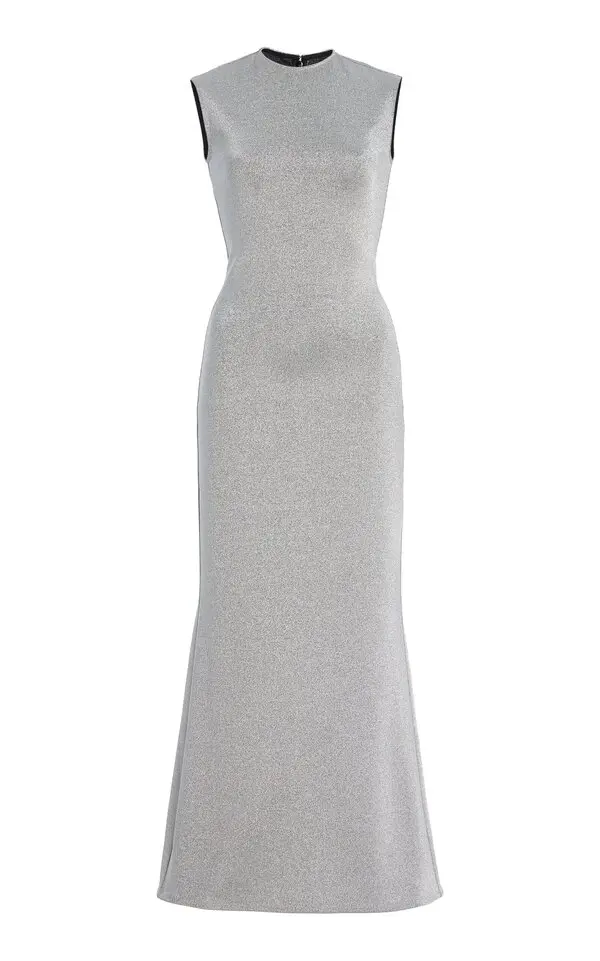 Burc Akyol Metallic Jersey Gown