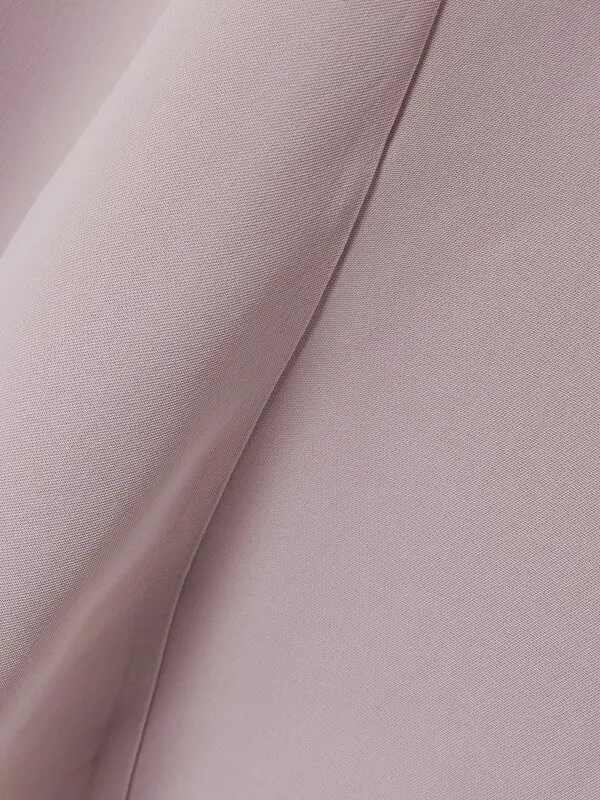 Victoria Beckham Paneled Asymmetric Crepe Midi Skirt